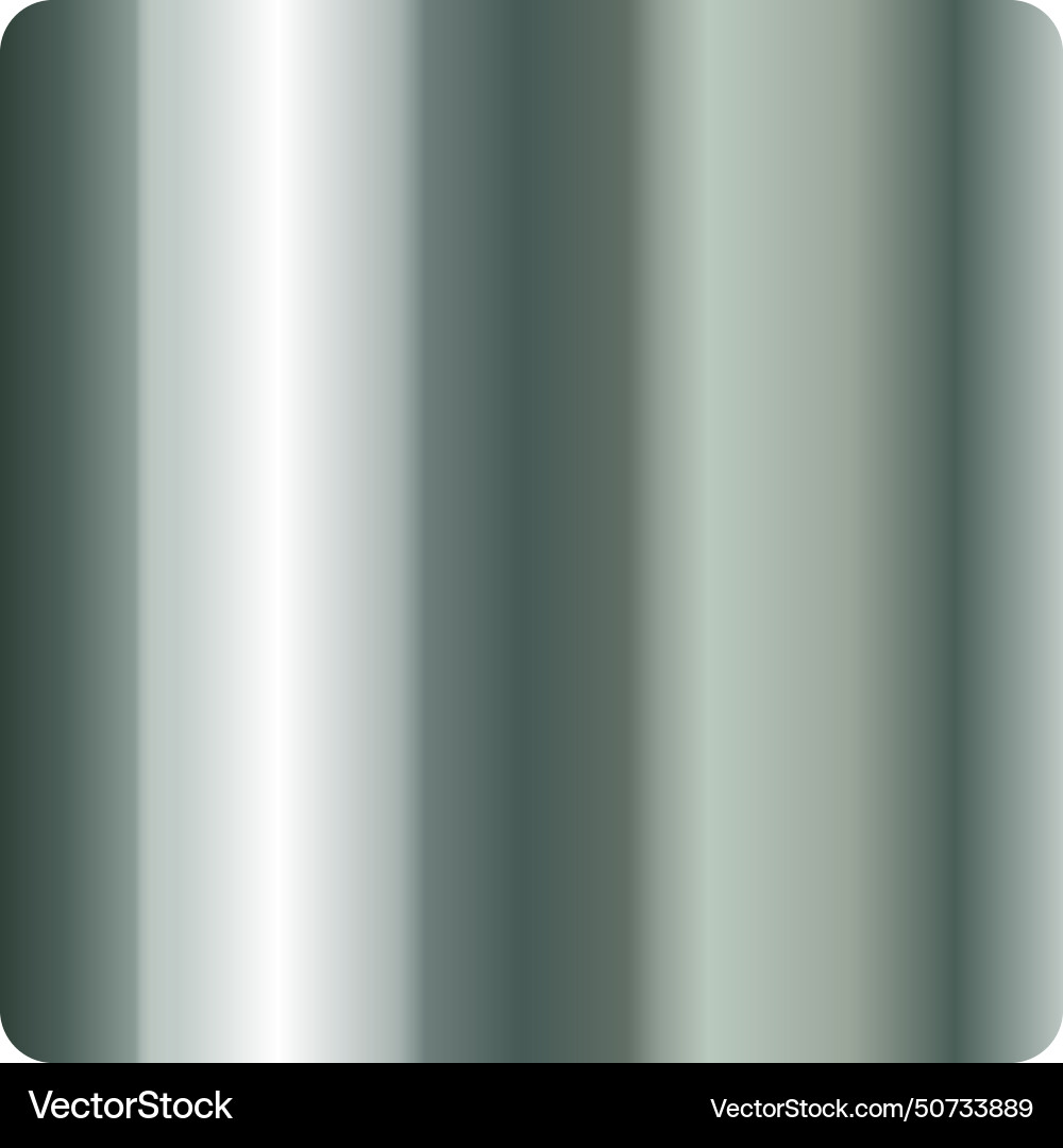 Chrome realistic gradient shiny metal polished Vector Image