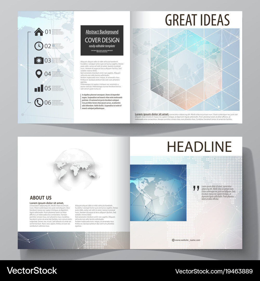 Editable layout of two Royalty Free Vector Image