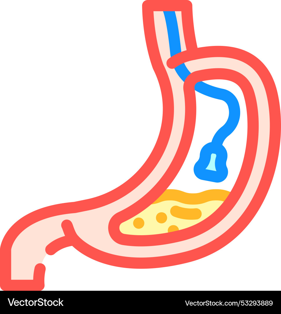 Endoscopy surgery color icon Royalty Free Vector Image