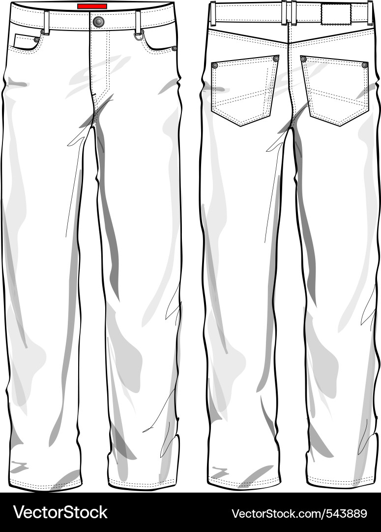 Jeans Template Vector Images (over 6,700)
