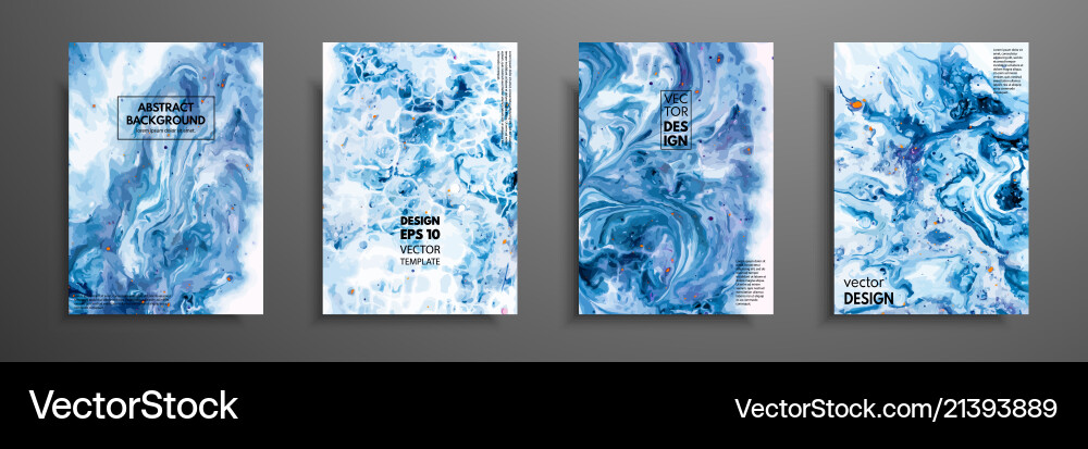 Fluid Acrylic Marble Texture Royalty Free Vector Image