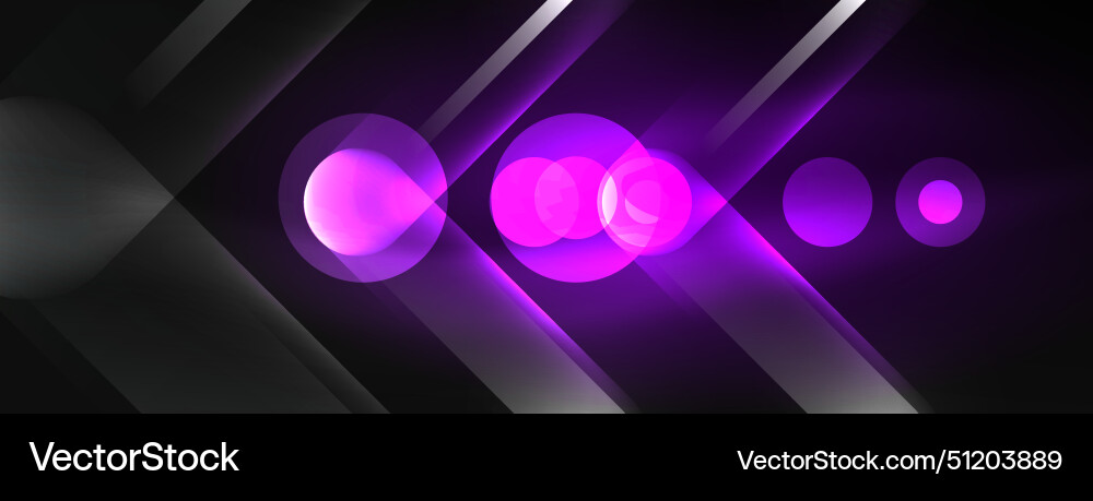 Glowing purple arrows on a black background Vector Image