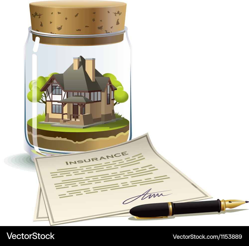 Property insurance Royalty Free Vector Image - VectorStock