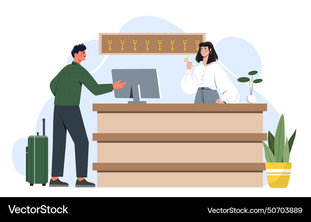 Reception hall concept Royalty Free Vector Image