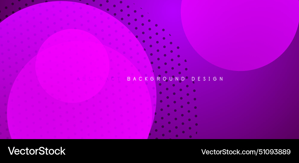 Vibrant purple background with circles and dots Vector Image