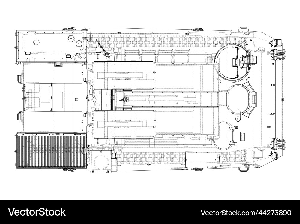 Anti-tank armored car Royalty Free Vector Image