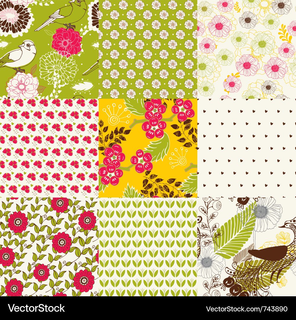 Classic patterns Royalty Free Vector Image - VectorStock