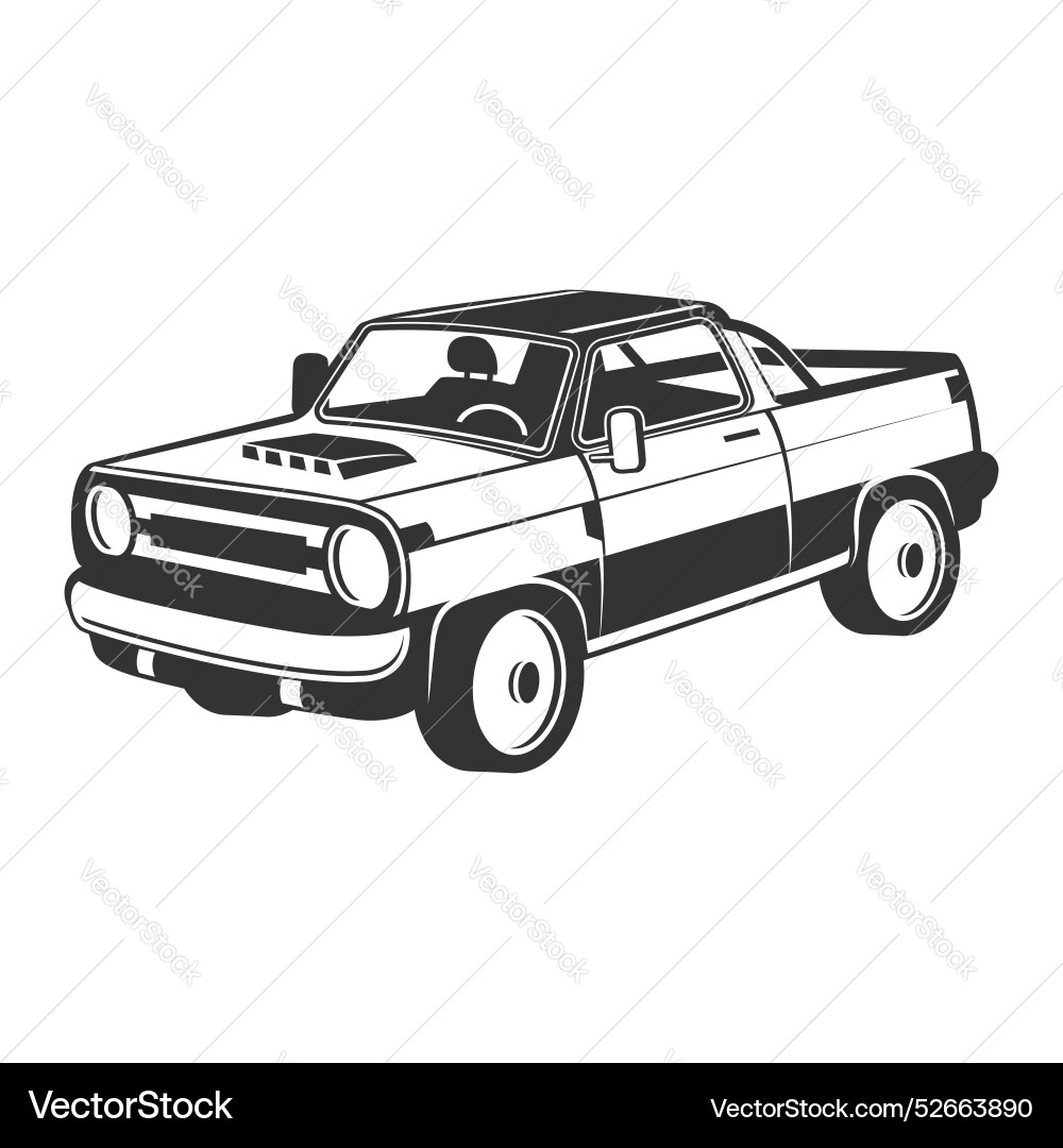 Classic vintage retro car design Royalty Free Vector Image