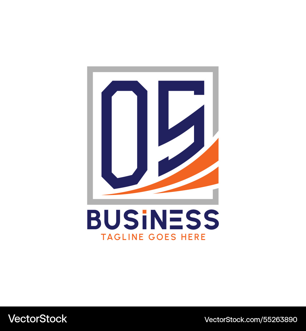 Letter os business logo modern Royalty Free Vector Image