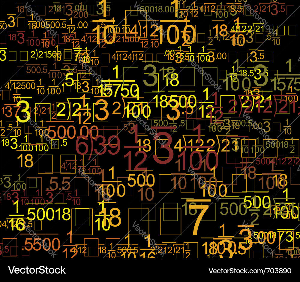 Numbers background Royalty Free Vector Image - VectorStock