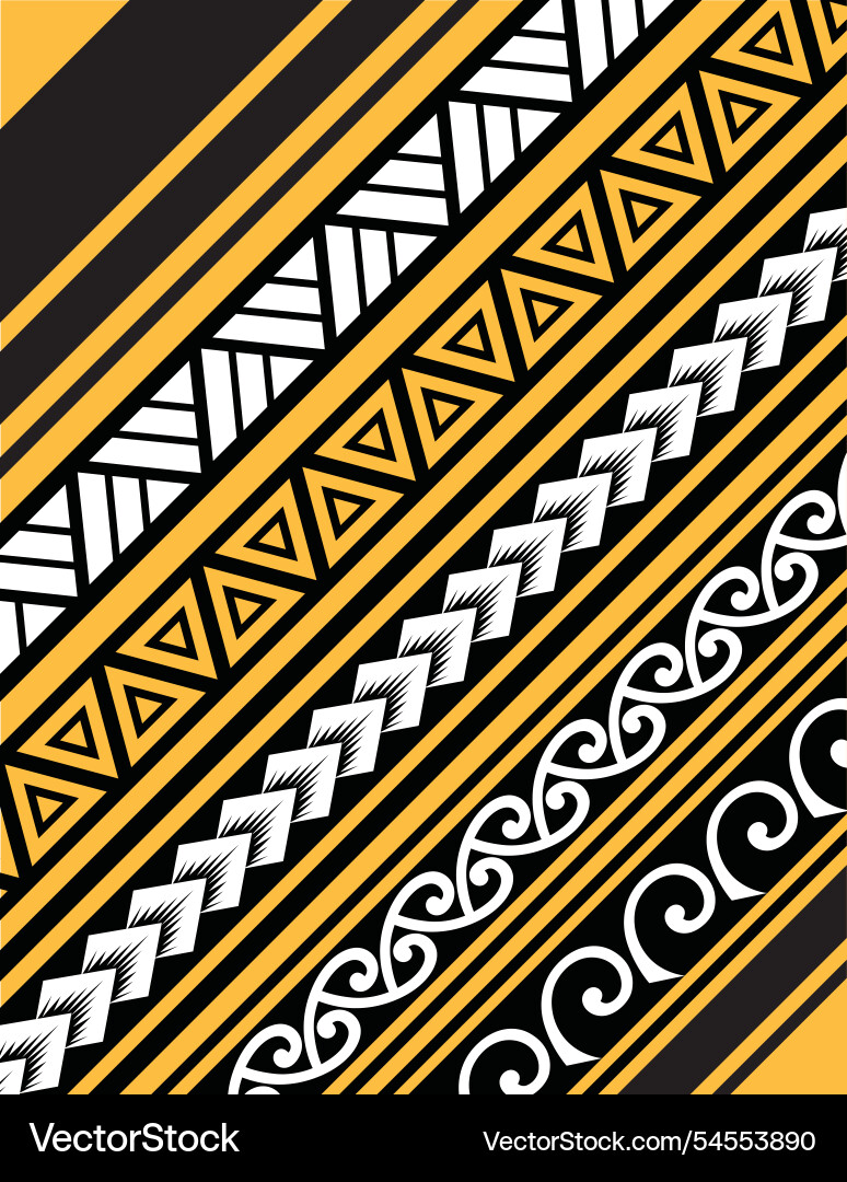 Polynesian tattoo tribal pattern background design