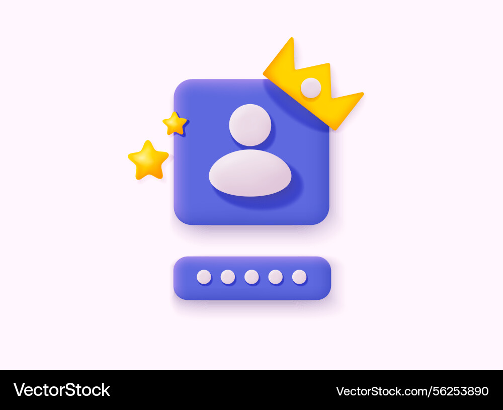 Priority and vip member accounts icon account Vector Image