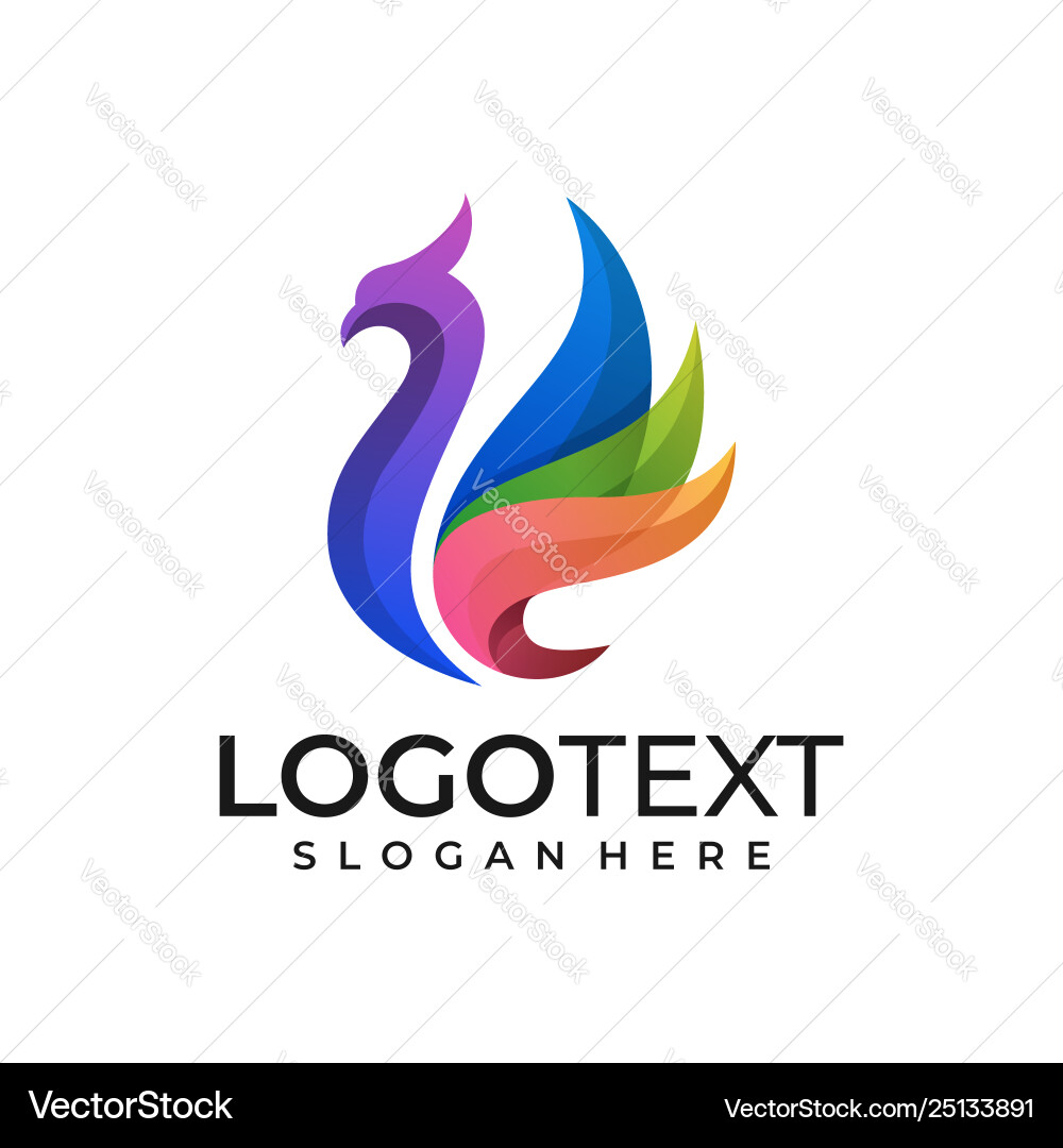 Abstract phoenix designs template Royalty Free Vector Image