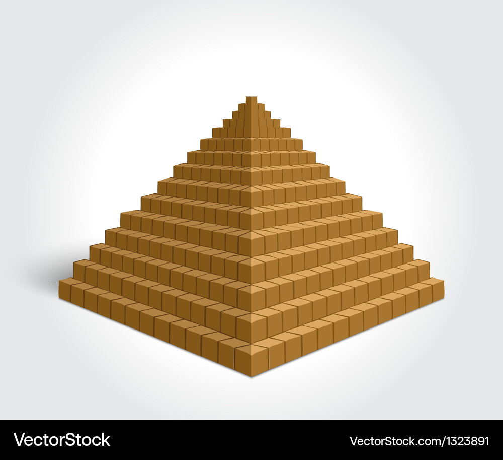 Egyptian pyramid Royalty Free Vector Image - VectorStock