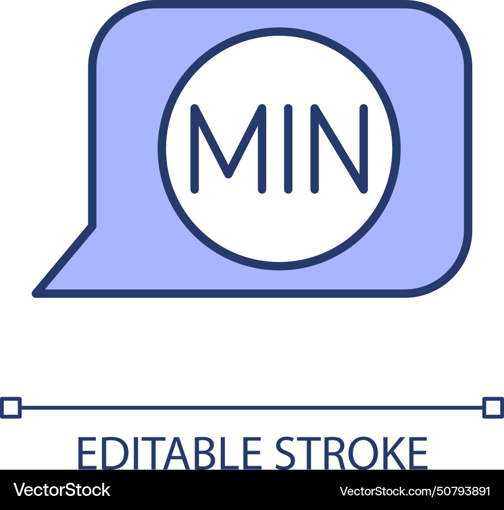 Minimum arithmetic operator blue purple rgb color Vector Image