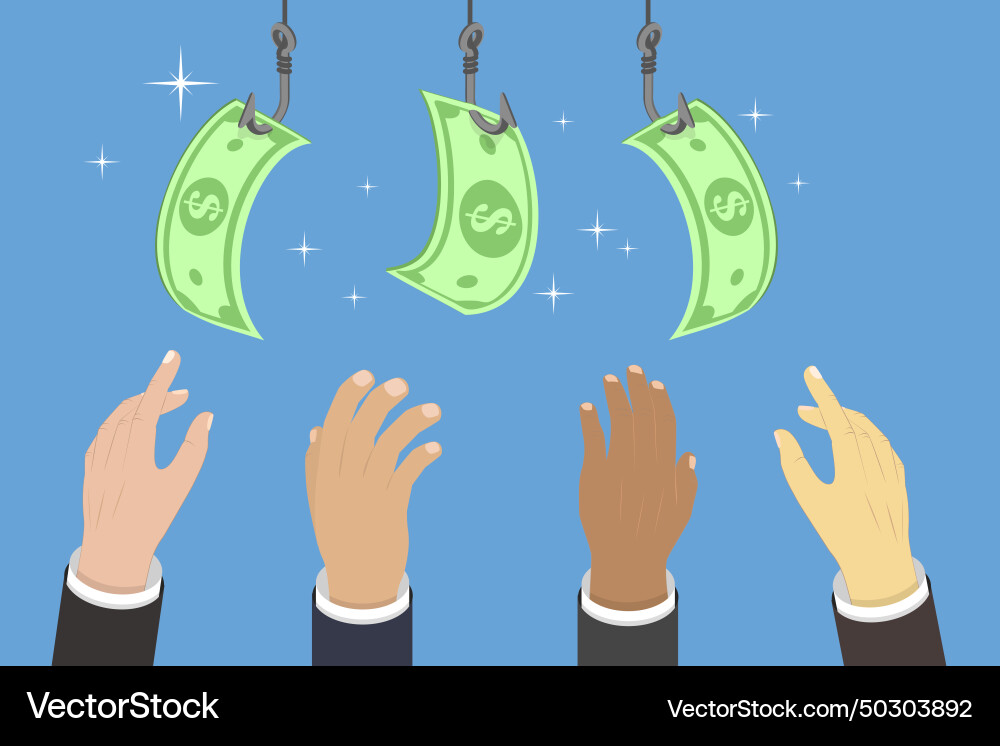 3d isometric flat of money Royalty Free Vector Image