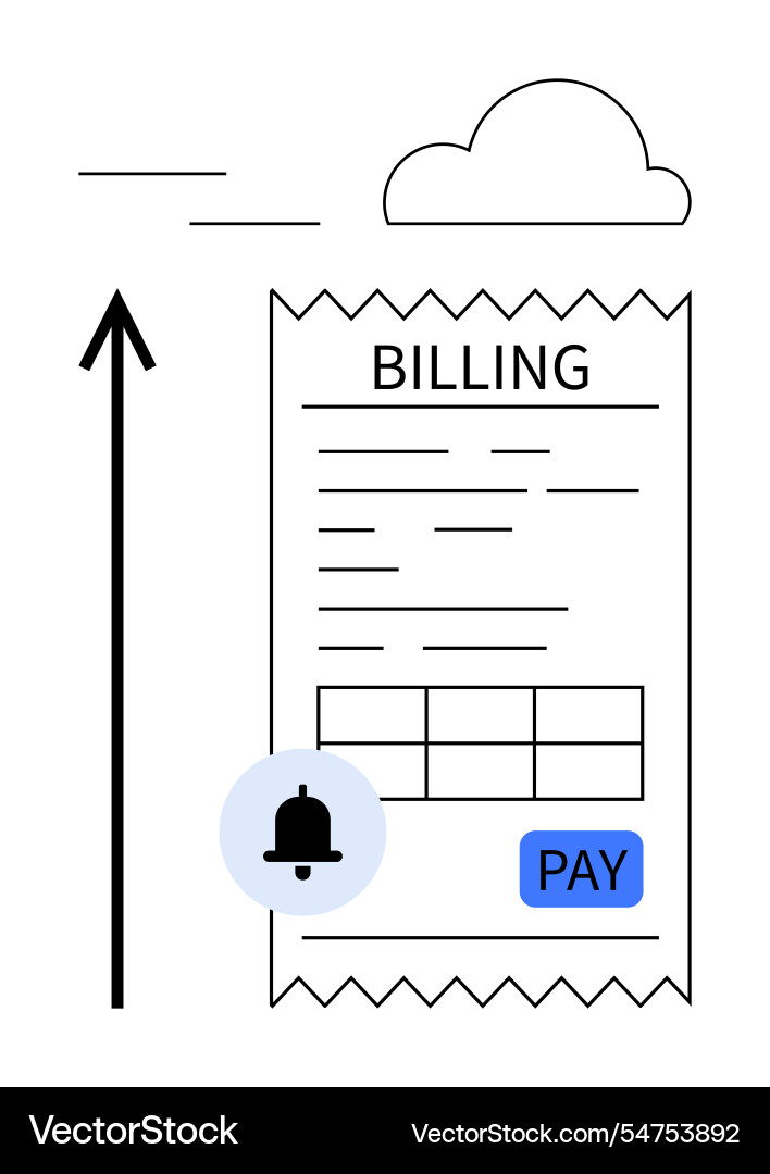 Efficient online billing streamlining payments Vector Image
