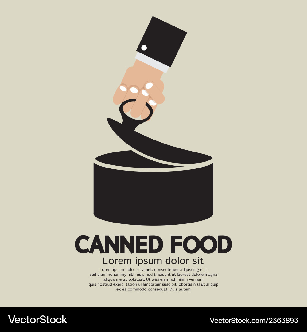 Canned Goods Collection Royalty Free Vector Image