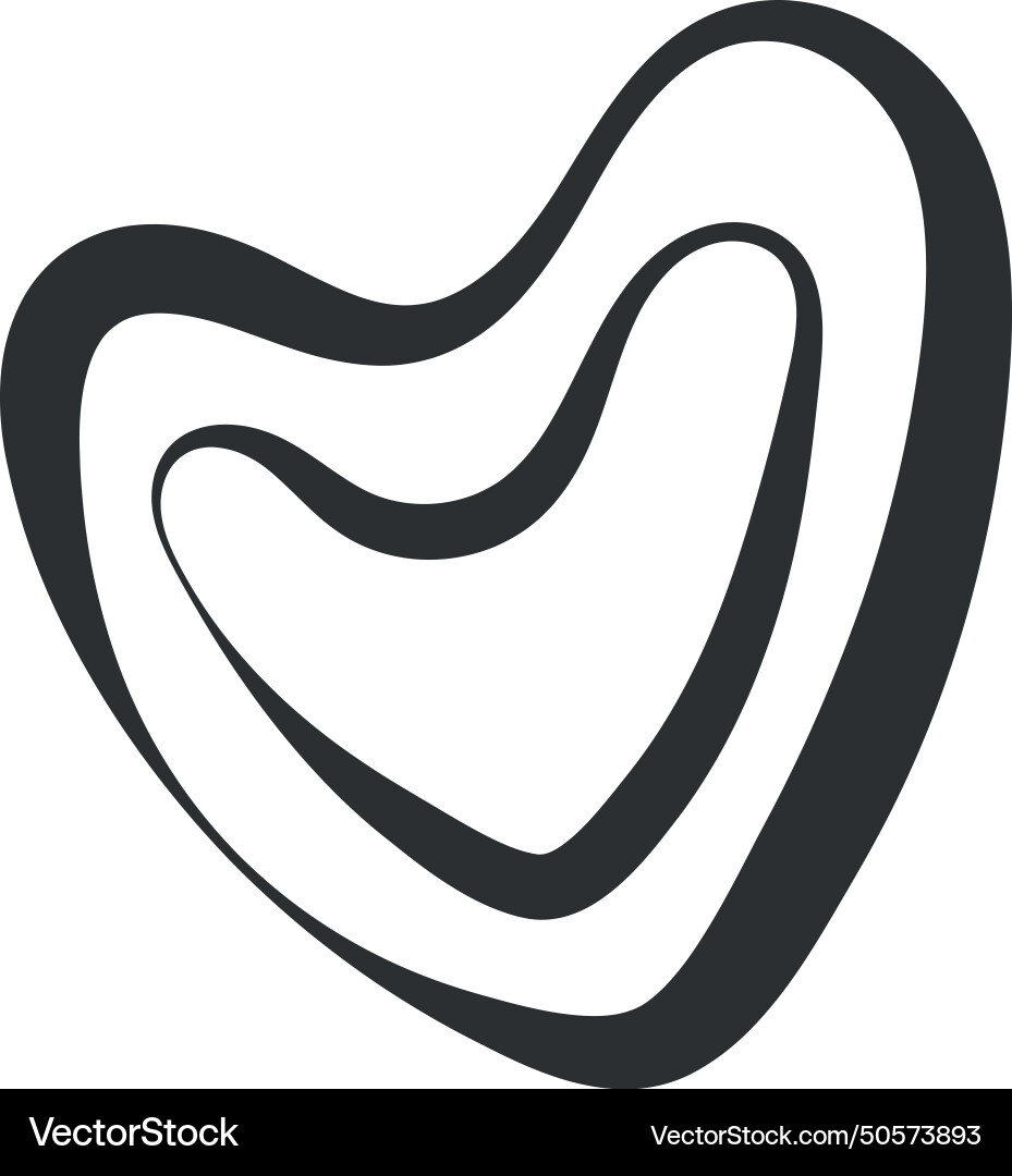 Heart sketch icon hand draw Royalty Free Vector Image