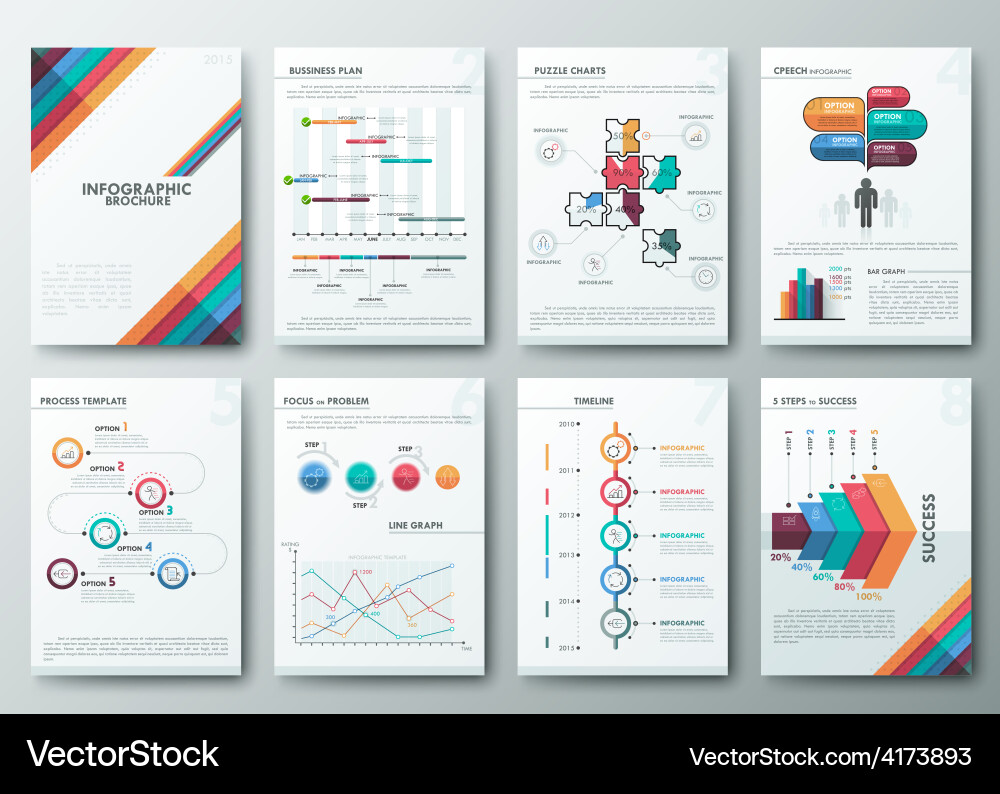 Modern Brochure & Flyer Templates Royalty Free Vector