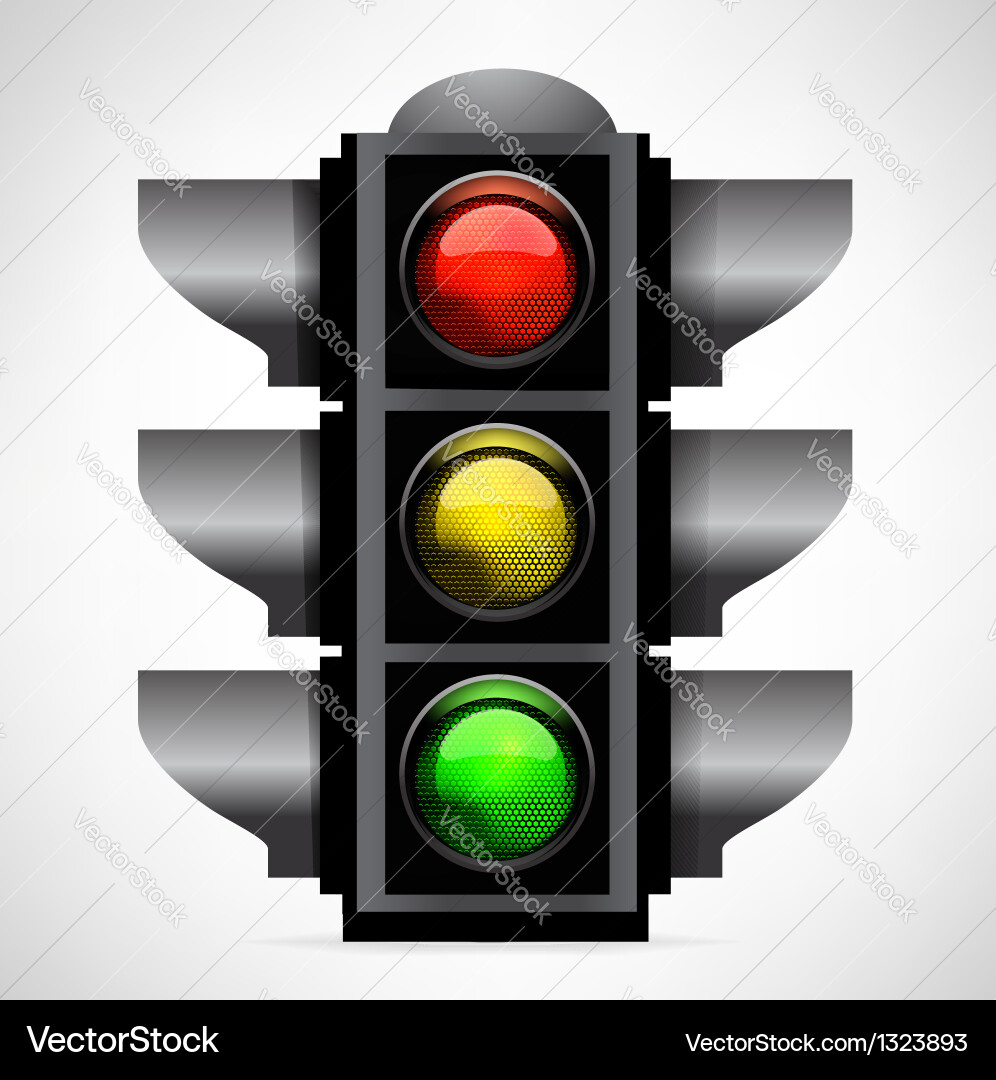 Traffic Light System Royalty Free Vector Image