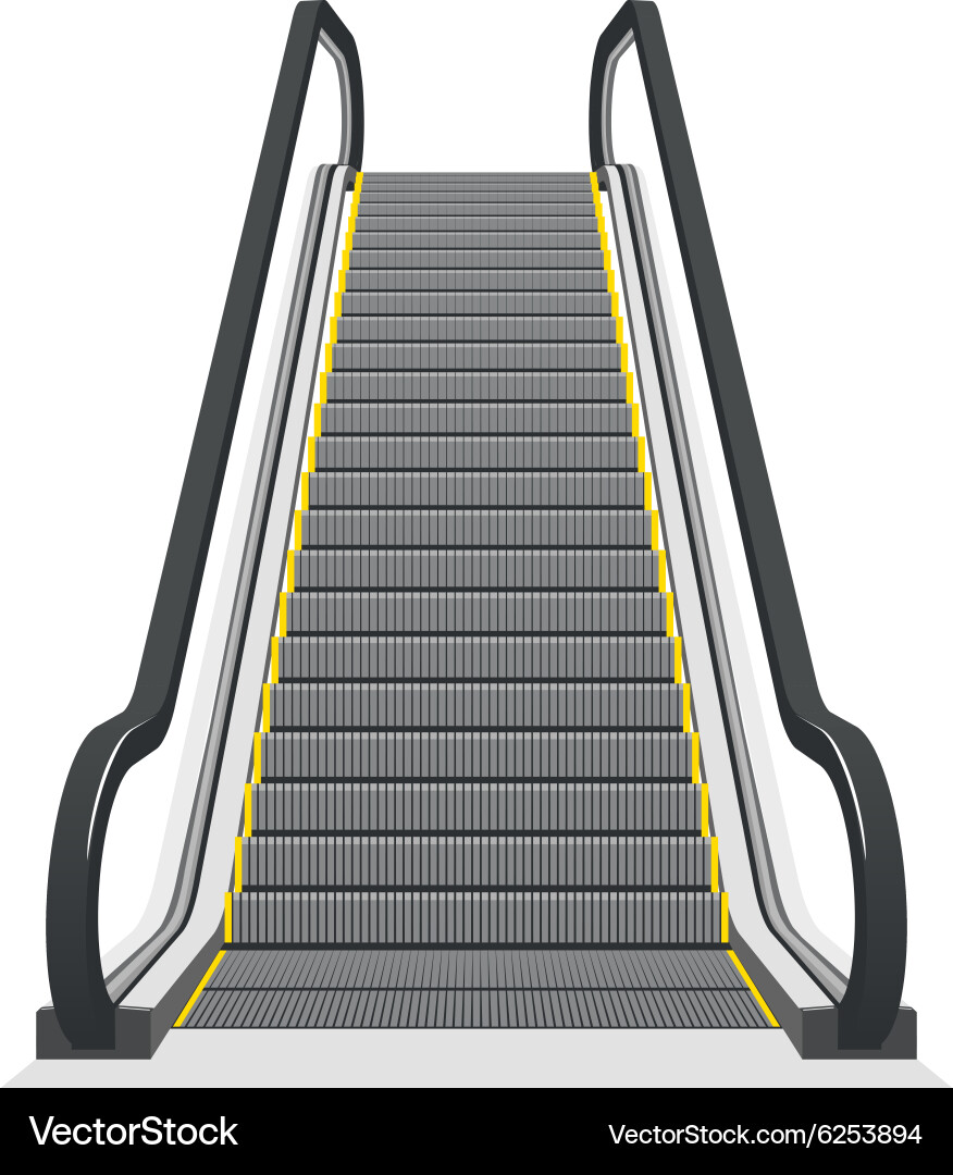Modern Escalator Royalty Free Vector Image - VectorStock