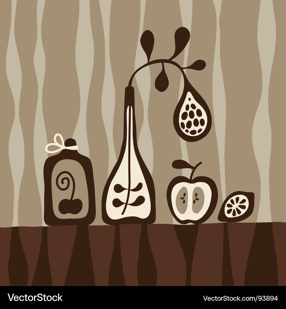 Still life Royalty Free Vector Image - VectorStock