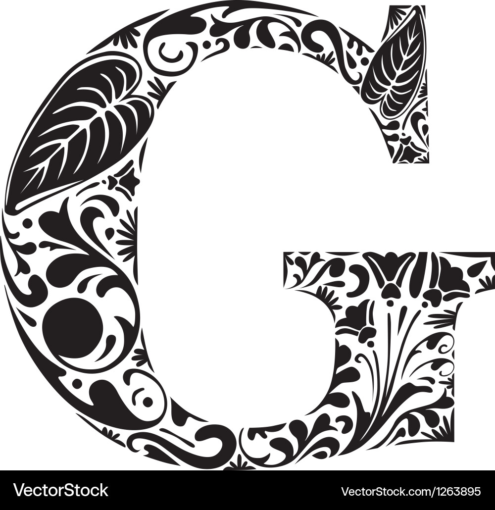Letter g Royalty Free Vector Image - VectorStock