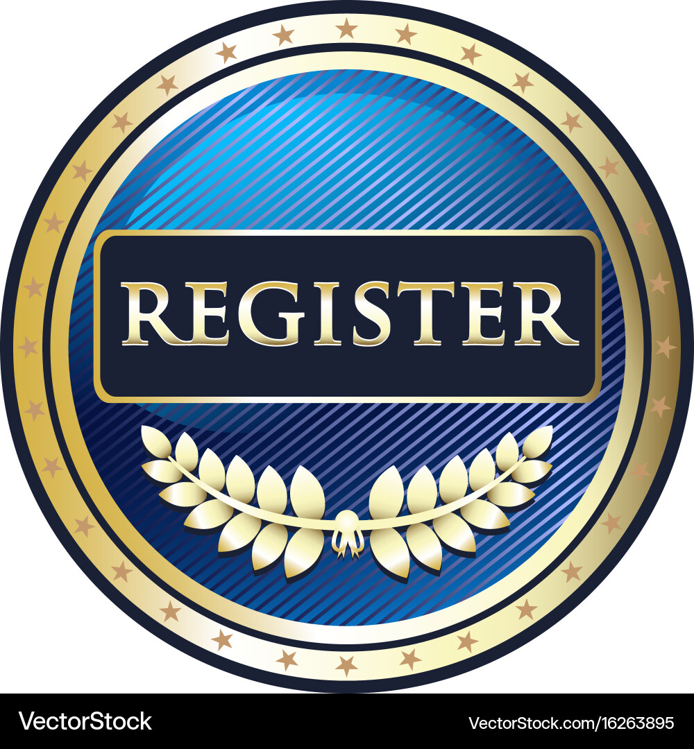 Register now icon Royalty Free Vector Image - VectorStock