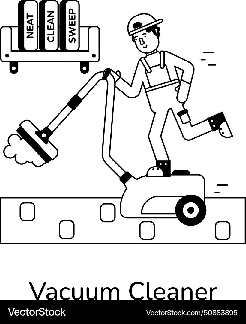 Vacuum cleaner Royalty Free Vector Image - VectorStock