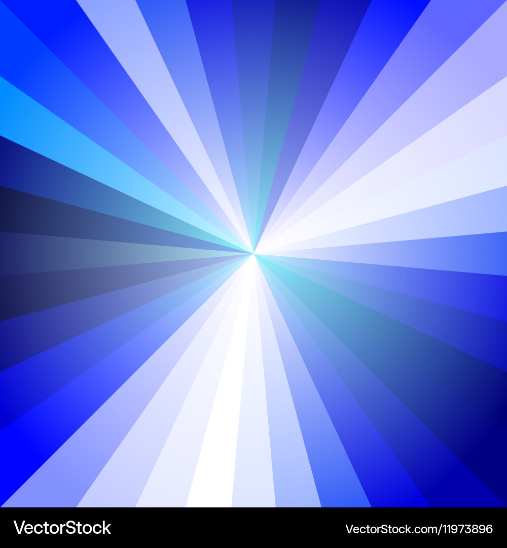 Abstract Blue Light Rays Background Royalty Free Vector