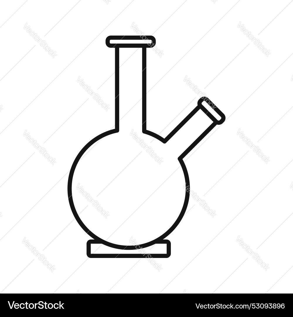 Bong icon isolated on white background Royalty Free Vector