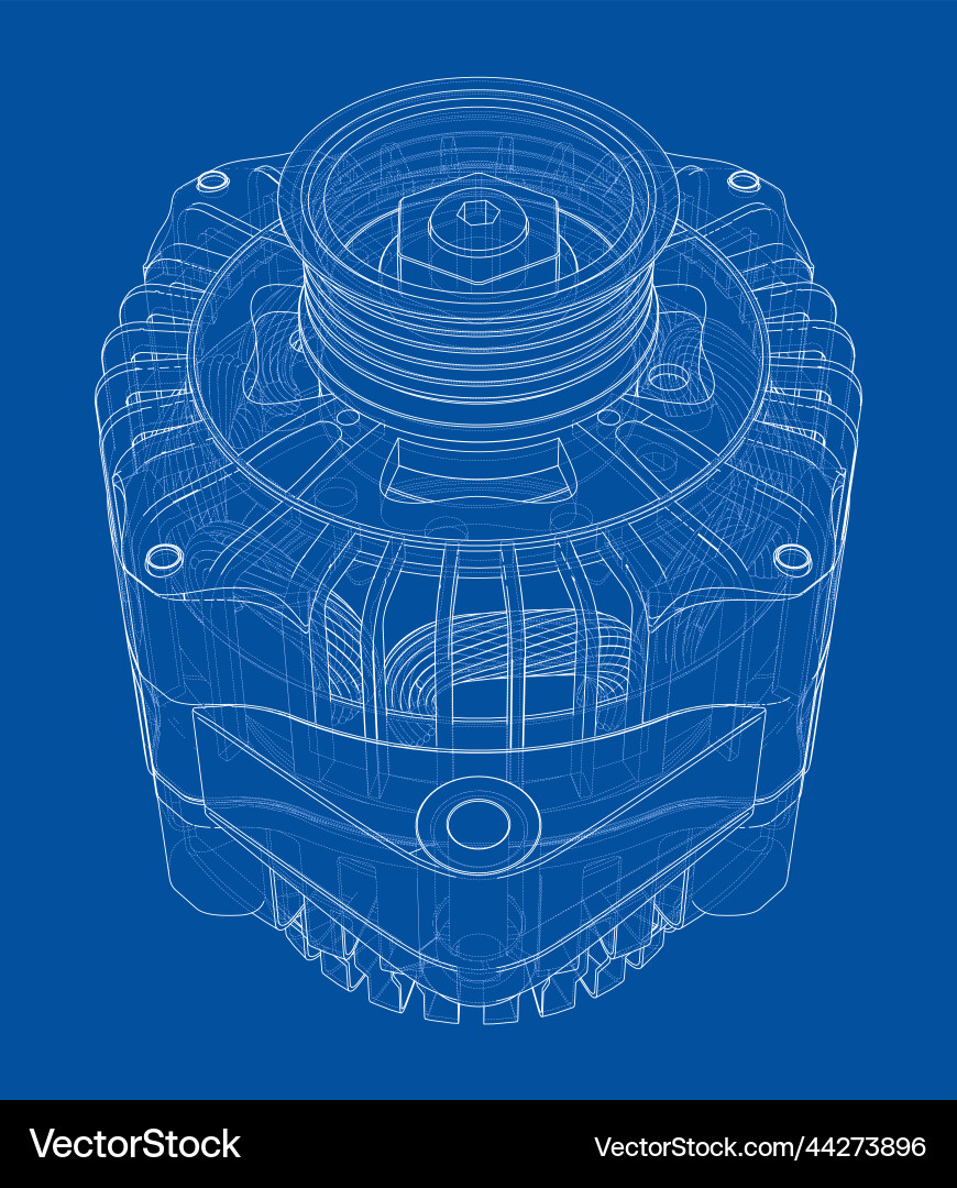 Car generator Royalty Free Vector Image - VectorStock