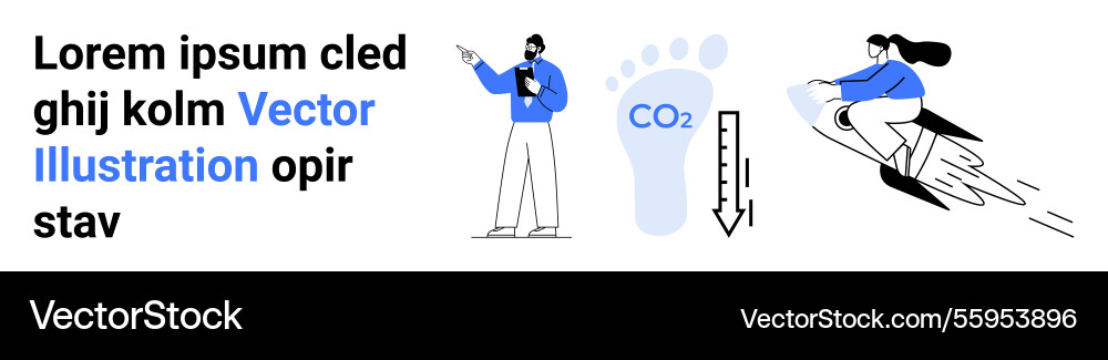 Professional presenting carbon footprint reduction