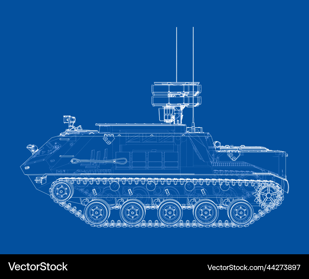 Anti-tank armored car Royalty Free Vector Image