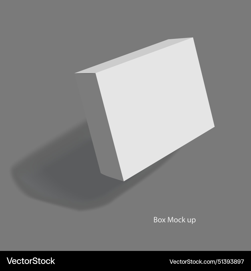 Box mockup 12 Royalty Free Vector Image - VectorStock