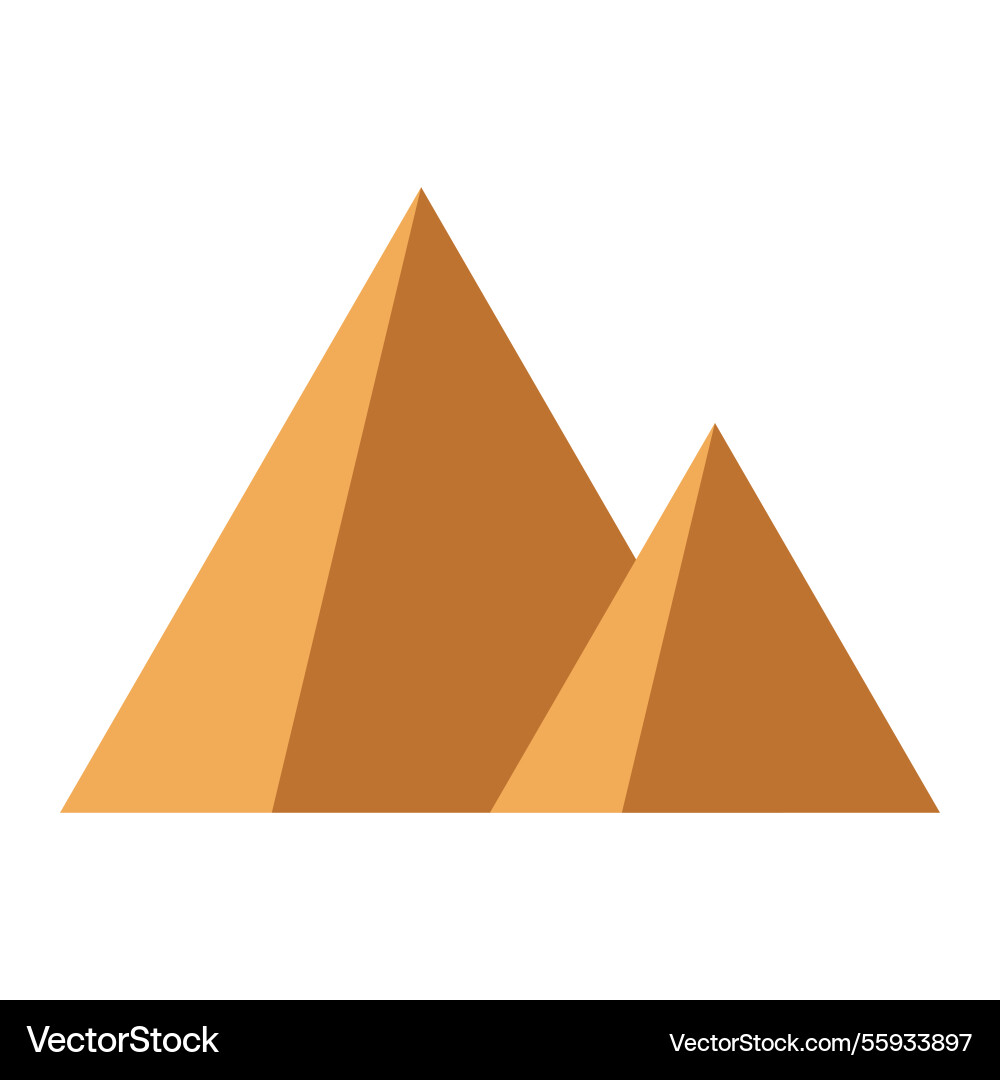 Golden egypt pyramids at dawn timeless wonder Vector Image