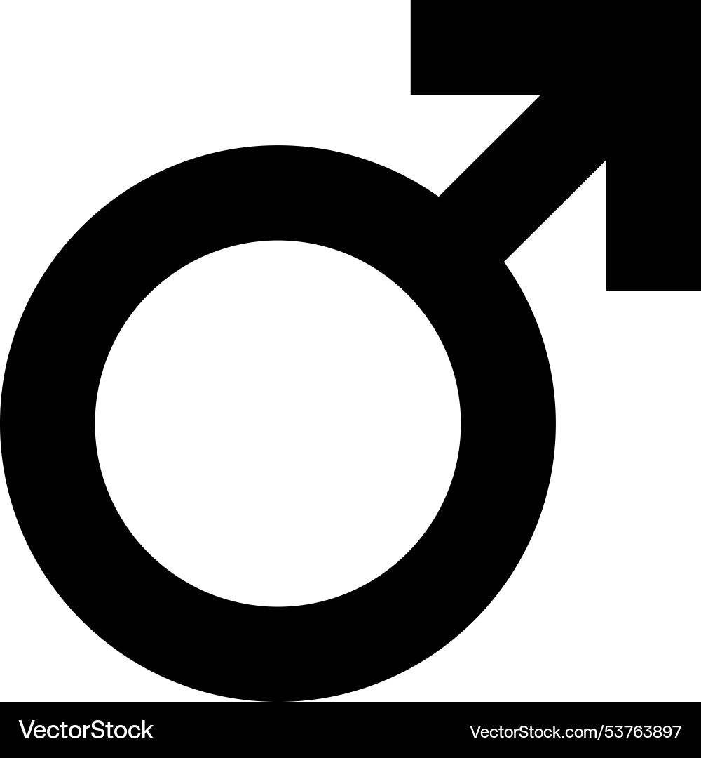 Male symbol gender icon Royalty Free Vector Image