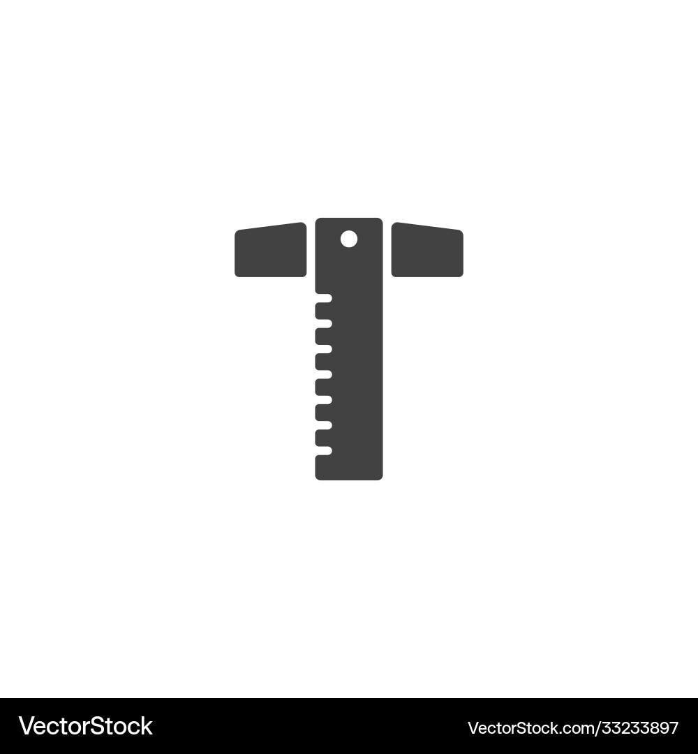 T-square icon Royalty Free Vector Image - VectorStock