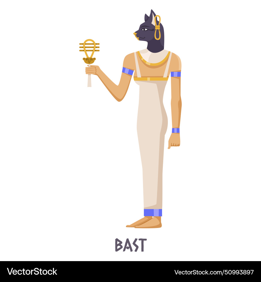 The egyptian deity bastet Royalty Free Vector Image