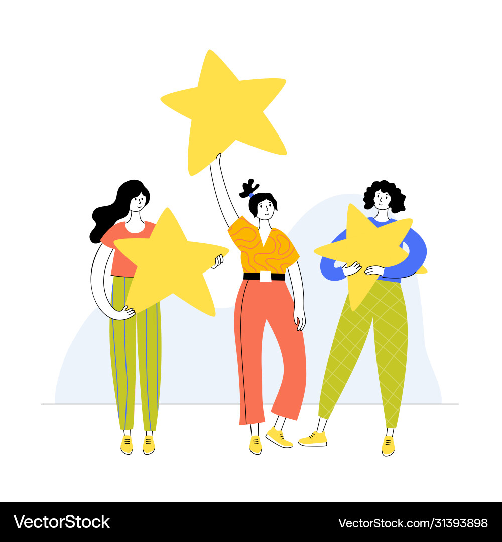 Feedback review concept Royalty Free Vector Image