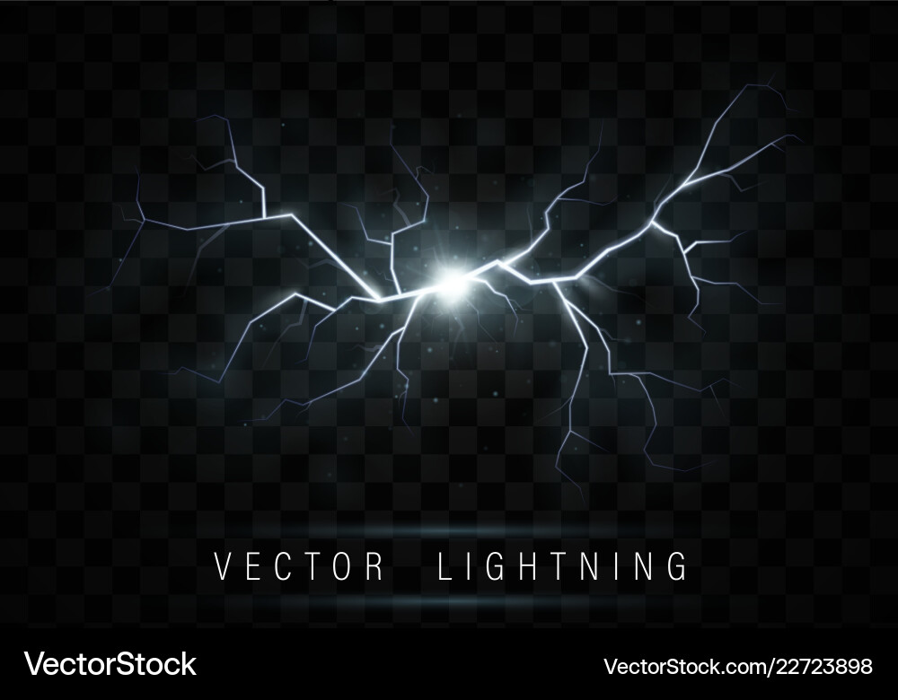 Lightning flash bolt Royalty Free Vector Image