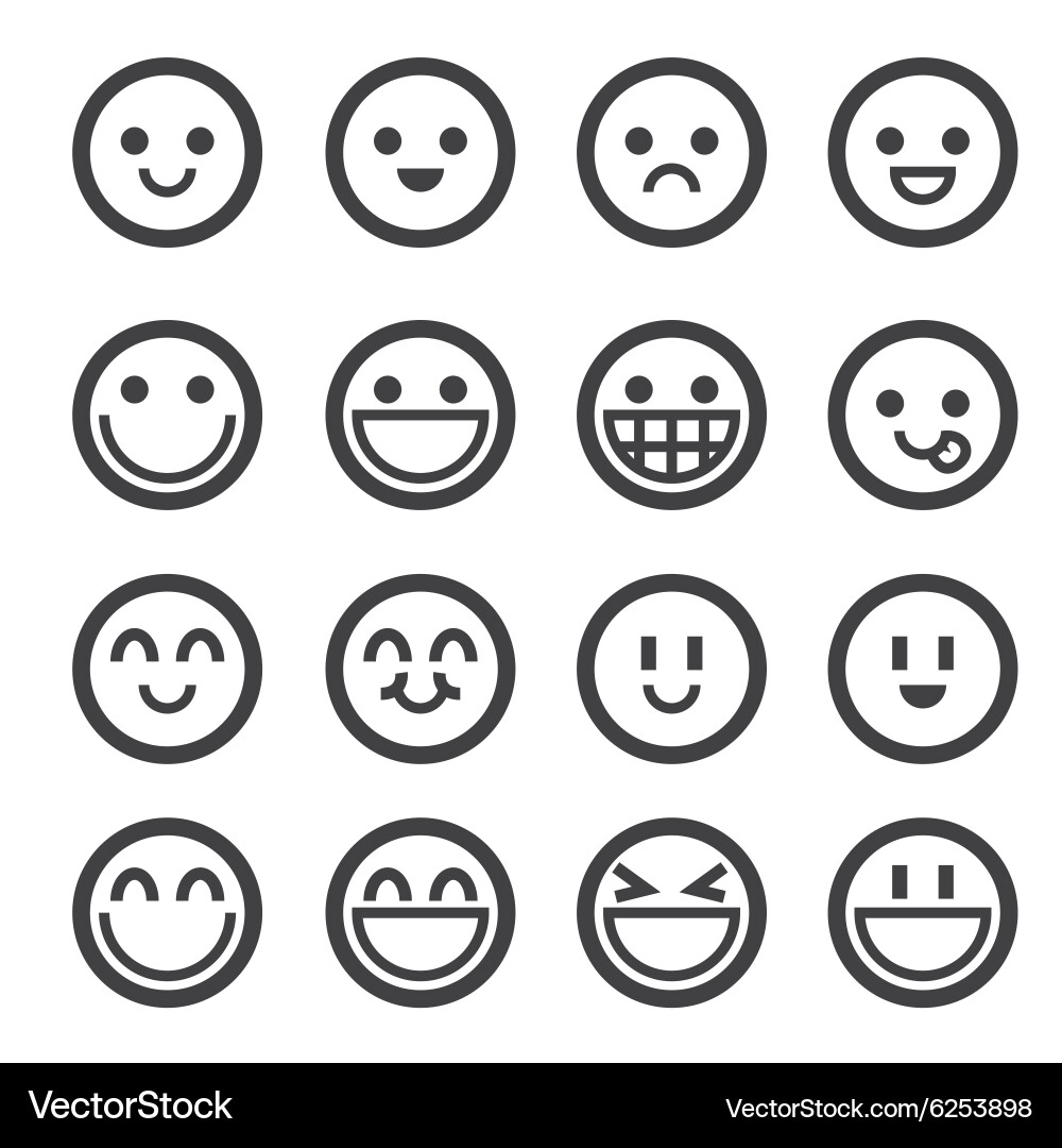 Smile icon Royalty Free Vector Image - VectorStock