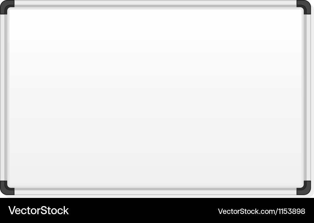 White marker board Royalty Free Vector Image - VectorStock
