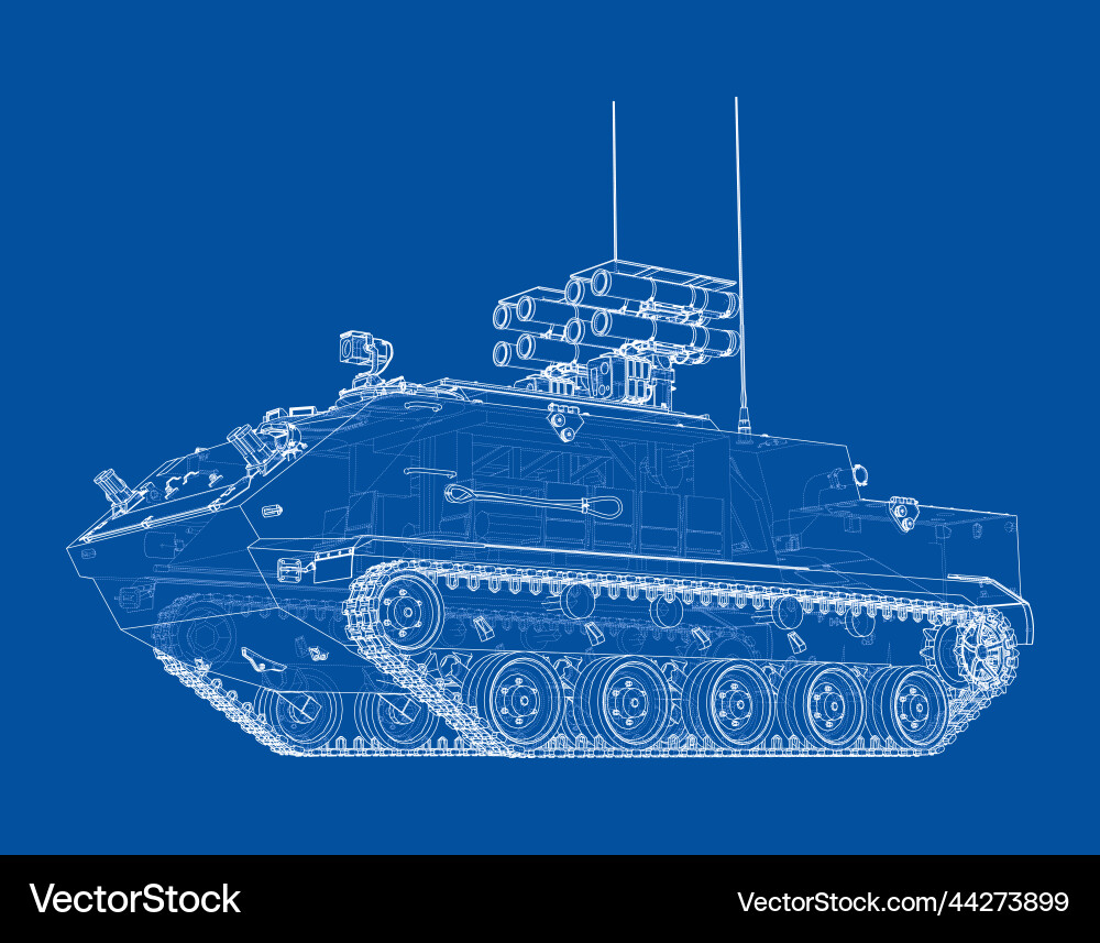 Anti-tank armored car Royalty Free Vector Image