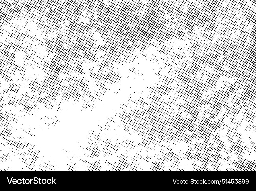 Black dots grunge halftone texture effect Vector Image