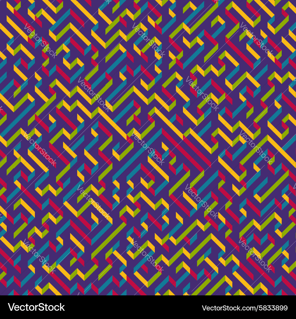 Intricate Labyrinth Maze Royalty Free Vector Image