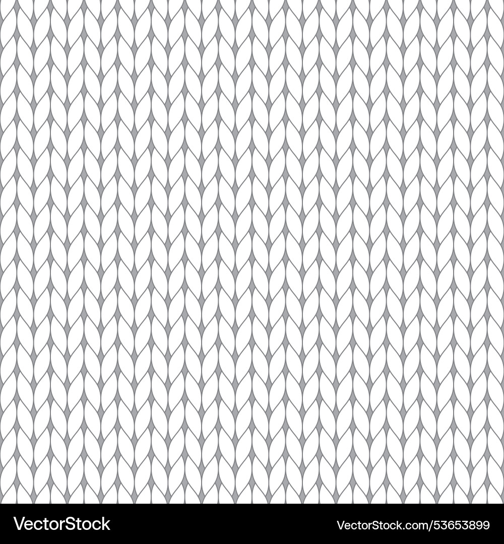 Knit seamless fabric pattern Royalty Free Vector Image