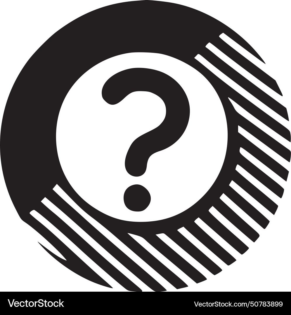 Question - high quality logo ideal for t-shirt Vector Image