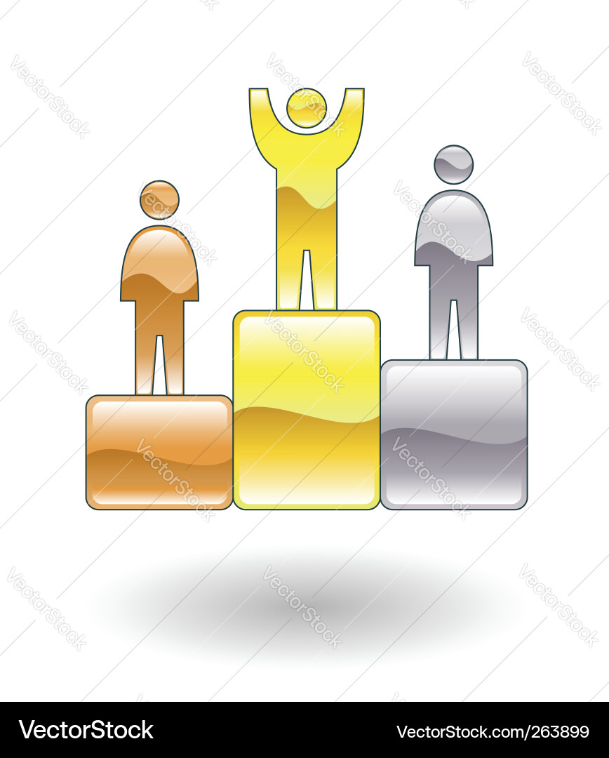 Victory podium Royalty Free Vector Image - VectorStock